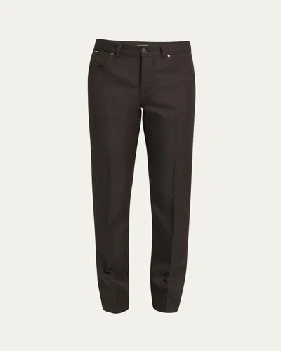 Tom Ford Cowboy Pants In Dark Brown | ModeSens