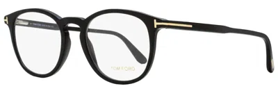 Tom Ford Unisex Oval Eyeglasses Tf5401 001 Black 51mm In Multi | ModeSens
