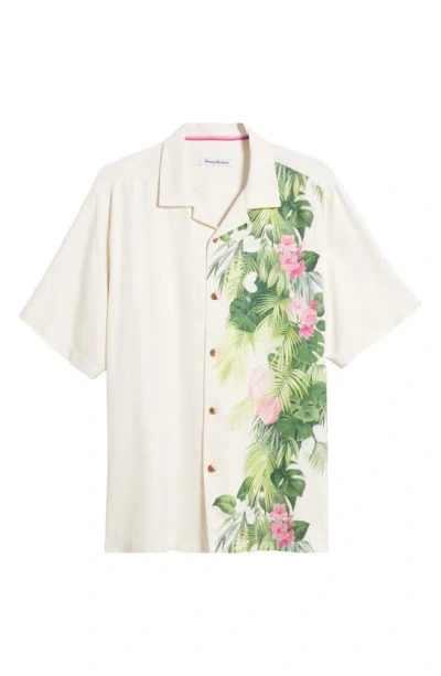 Tommy Bahama Paradise Vines Short Sleeve Silk Button-up Shirt In Continental | ModeSens