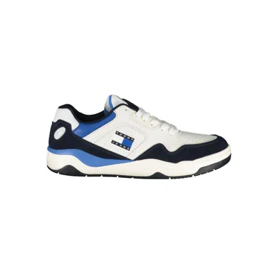 Tommy Hilfiger Blue Polyester Sneaker In White | ModeSens