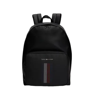 Tommy Hilfiger Logo Backpack In Black | ModeSens