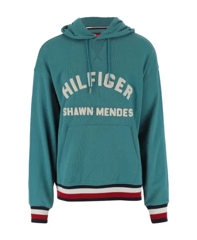 Tommy Hilfiger X Shawn Mendes Logo-patch Drawstring Hoodie In Blue | ModeSens