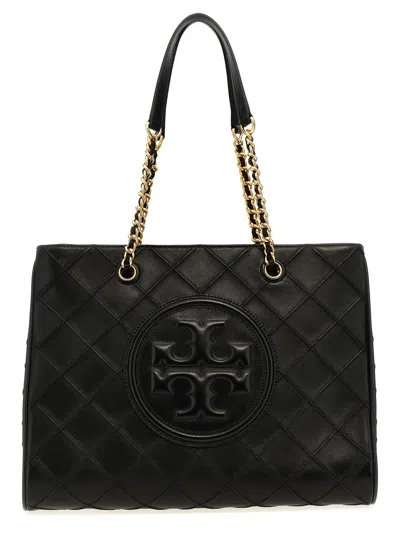 Tory Burch Fleming Soft Chain Tote Bag Black | ModeSens