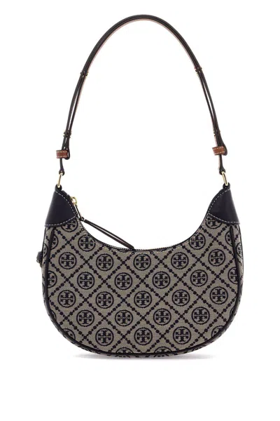 Tory Burch Half Moon T Monogram Bag In Blue | ModeSens