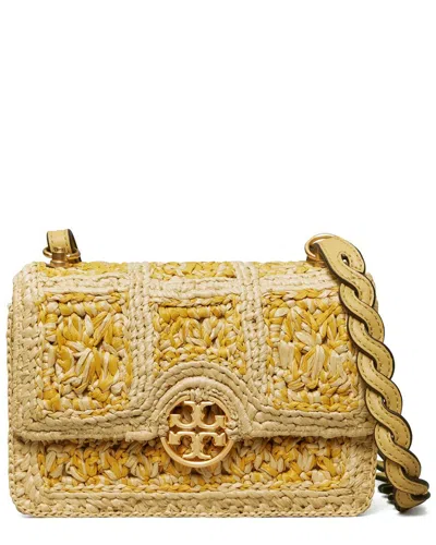Tory Burch Miller Straw Mini Bag In Yellow | ModeSens