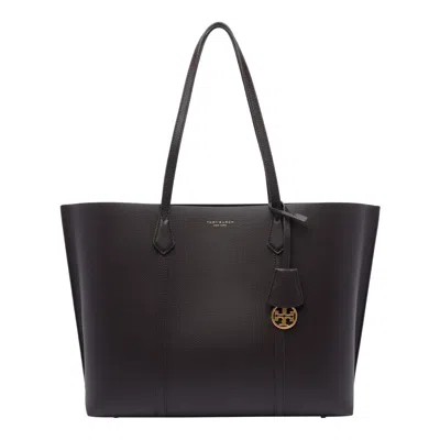 Tory Burch Perry Triple Compartment Tote In Black | ModeSens