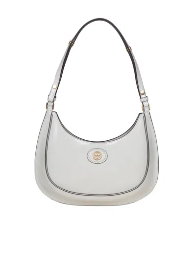 Tory Burch Robinson Crescent Shoulder Bag In Brushed Calfskin In Shea ...