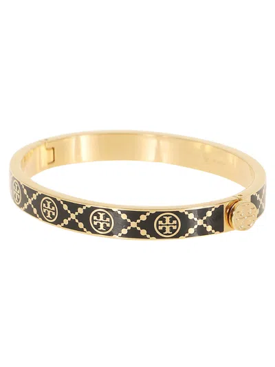 Tory Burch T Monogram Enamel Miller Stud Hinge Bracelet In Tory Gold ...