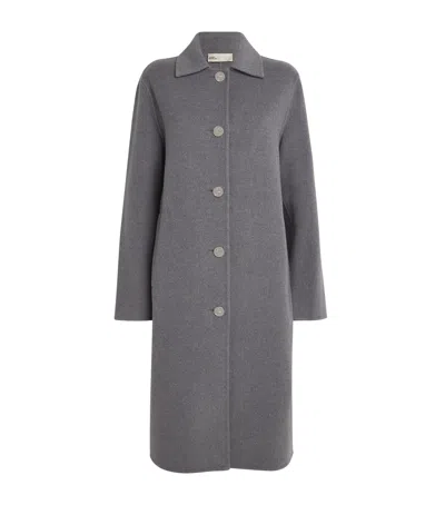 Tory Burch Wool Flecked Coat In Grey | ModeSens