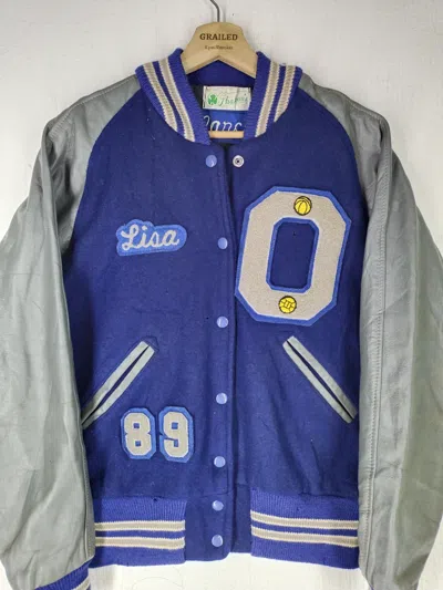 Pre-owned Toyo Enterprises X Varsity Jacket Vintage Lisa Olympik Trojen ...