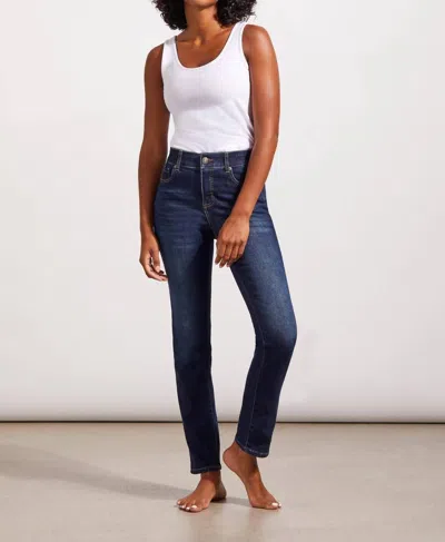 Tribal Sophia Curvy Straight Jeans In Deep Ocean Blue | ModeSens