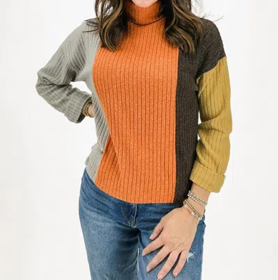 Trisha Tyler Courtney Turtleneck Sweater In Multi | ModeSens