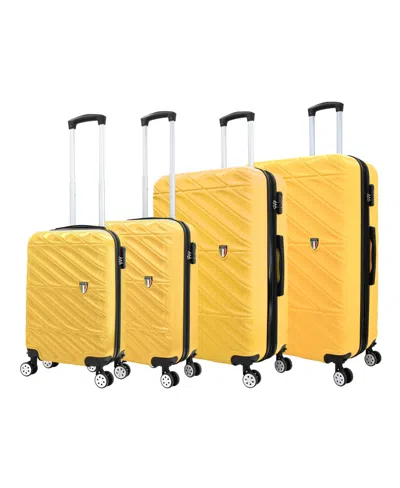 Tucci 4 Pc Contratto Luggage Set In Yellow | ModeSens