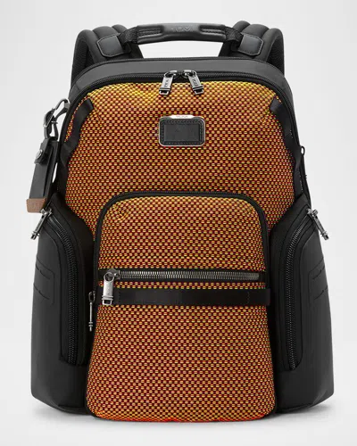 Tumi Alpha Bravo Navigation Backpack In Red/lime Chameleon | ModeSens