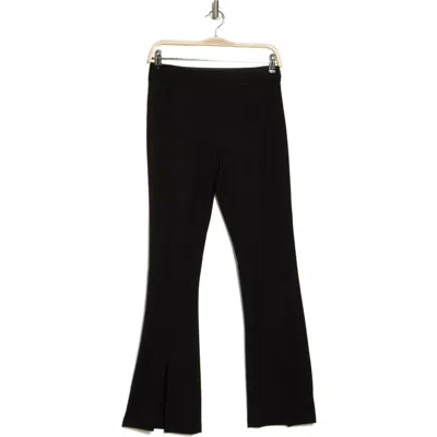 Twp Sexy Back Front-slit Flare Pants In Black | ModeSens