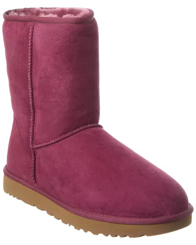 Ugg Classic Short Ii Suede & Shearling Boot In Pink | ModeSens