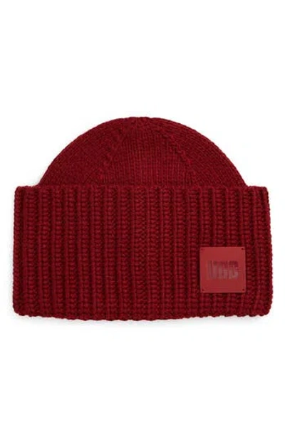 Ugg ® Signature Cuff Beanie In Dark Cherry | ModeSens