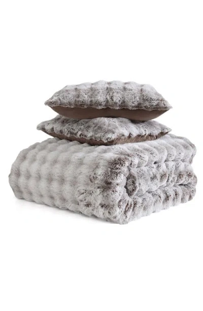 Ugg (r) Ridgeline Faux Fur Comforter & Shams Set In Burnt Cedar | ModeSens