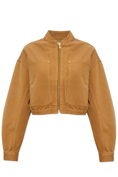 Ulla Johnson Cropped Utility Jacket In Brown | ModeSens
