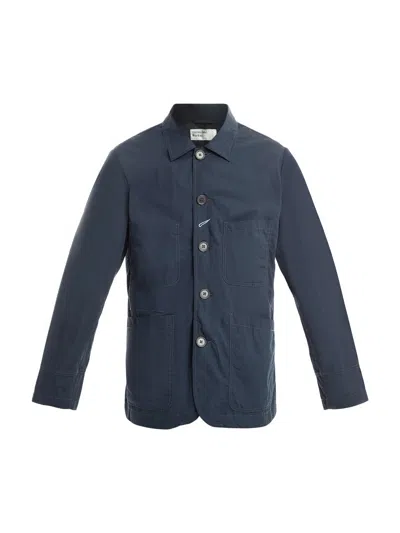 Universal Works Men's Original Bakers Jacket Navy In Blue | ModeSens