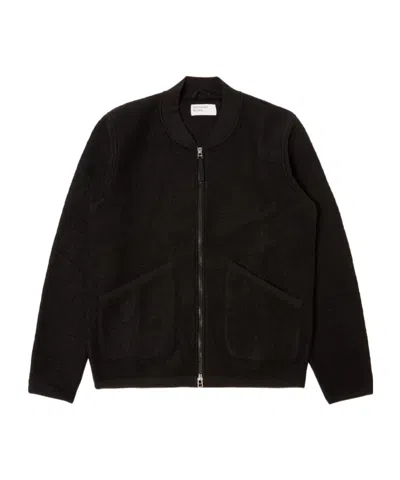Universal Works Zipped Bomber Jacket In Black | ModeSens