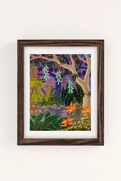 Urban Outfitters Amy Lincoln Jungle With Jade Vine Art Print In Walnut ...