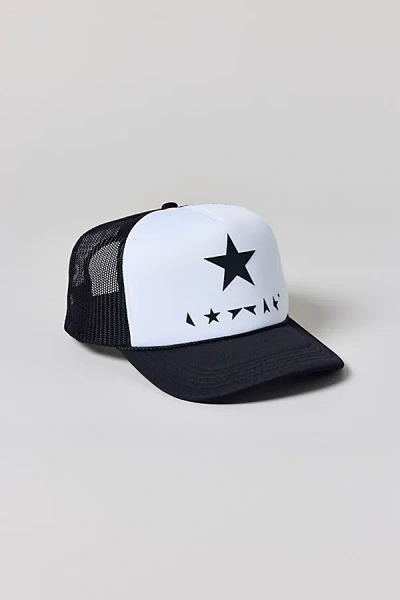 Urban Outfitters Bowie Star Trucker Hat In Black, Men's At | ModeSens