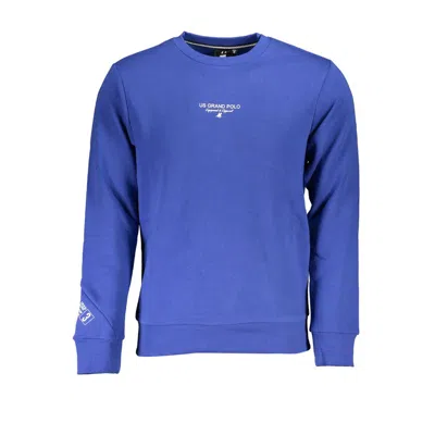U.s. Grand Polo Classic Blue Crew Neck Sweatshirt | ModeSens