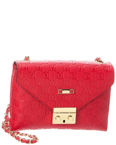 Valentino By Mario Valentino Isabelle Leather Crossbody In Red | ModeSens