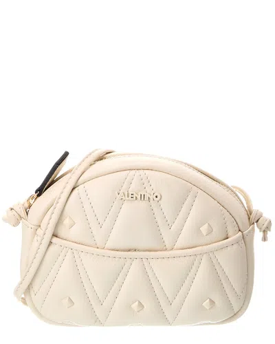 Valentino By Mario Valentino Moony Diamond Leather Crossbody In White ...