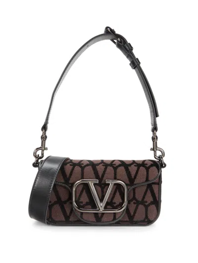 Valentino Garavani Men's Small Monogram Leather Shoulder Bag In Brown ...