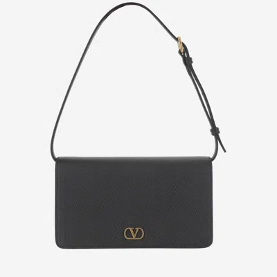 Valentino Garavani Mini Vlogo Signature Leather Bag In Black | ModeSens