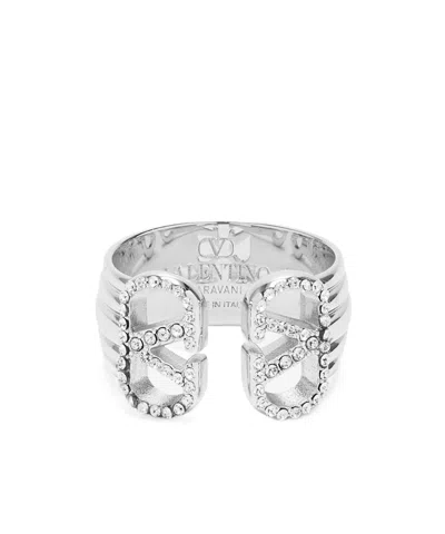 Valentino Garavani Ovalette Ring In Metallic | ModeSens
