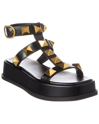 Valentino Garavani Valentino Roman Stud Leather Platform Sandal In ...