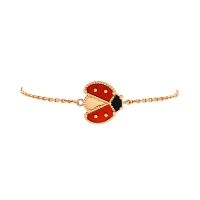 Van Cleef & Arpels Lucky Spring Open Wings Ladybug Bracelet 18k Rose ...