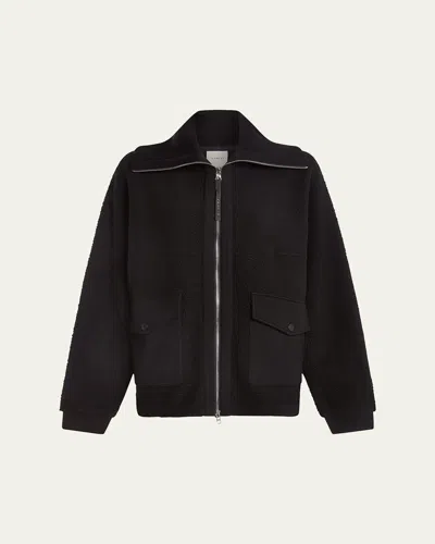 Varley Eleanor Patch Pocket Fleece Jacket In Black | ModeSens