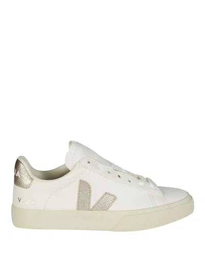Veja Field Sneakers Featuring Metallic Accents In White | ModeSens