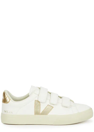 Veja Recife Leather Sneakers In Gold | ModeSens
