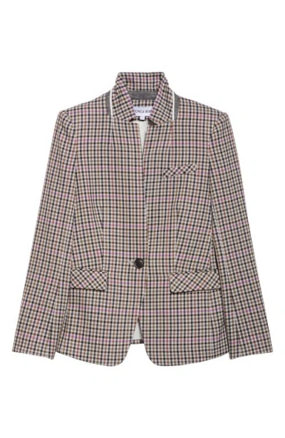 Veronica Beard Katie Plaid Dickey Jacket In Oat Multi | ModeSens