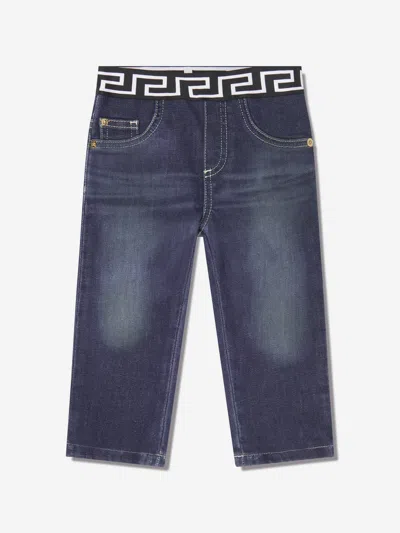 Versace Baby Boys Slim Fit Jeans In Blue | ModeSens