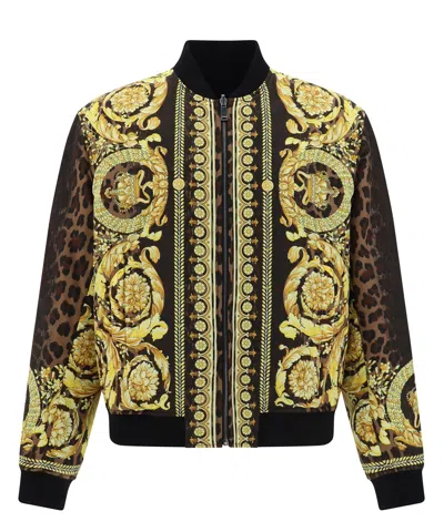 Versace Bomber Jacket In Multicolour | ModeSens