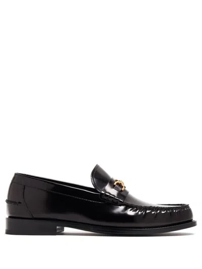 Versace Flat Shoes In Black | ModeSens