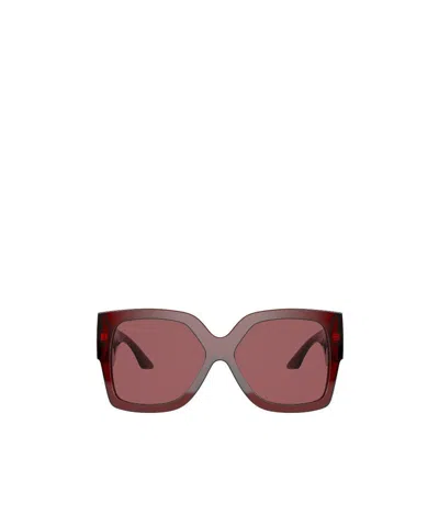 Versace Greca Oversized Frame Sunglasses In Pink | ModeSens