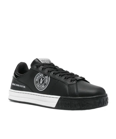 Versace Jeans Laced Sneakers In Black | ModeSens