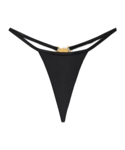 Versace La Vacanza G-string Thong In Black | ModeSens