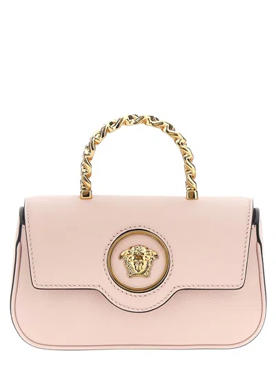 Versace Light Pink La Medusa Mini Satchel Bag | ModeSens