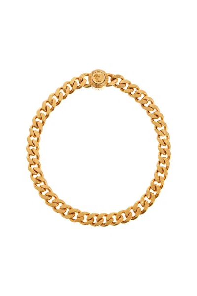 Versace Medusa Chain Necklace For Men In Gold | ModeSens