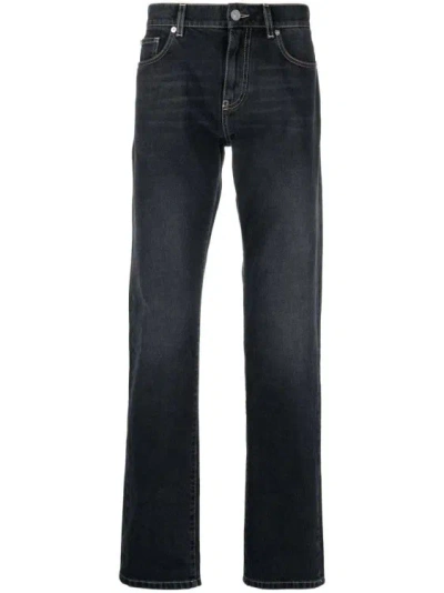 Versace Medusa Denim Jeans In Black | ModeSens