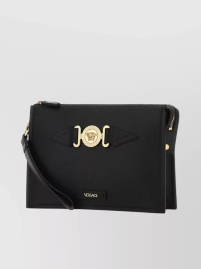Versace Pouch-tu Nd Male In Black | ModeSens