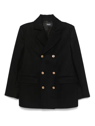 Versace Kids' Medusa Head-buttons Peacoat In 1b000 | ModeSens